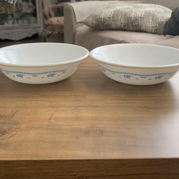 Corelle | Kitchen | Corelle Morning Blue Flower Bowls | Poshmark
